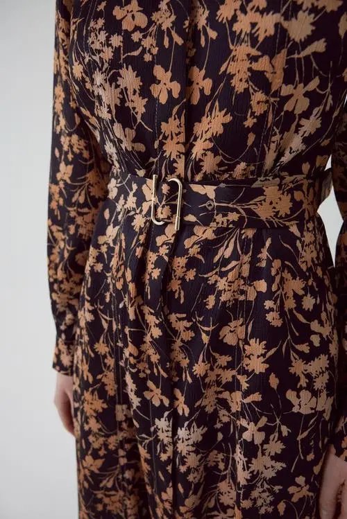 EXQUISE Floral Print Regular Maxi Dress