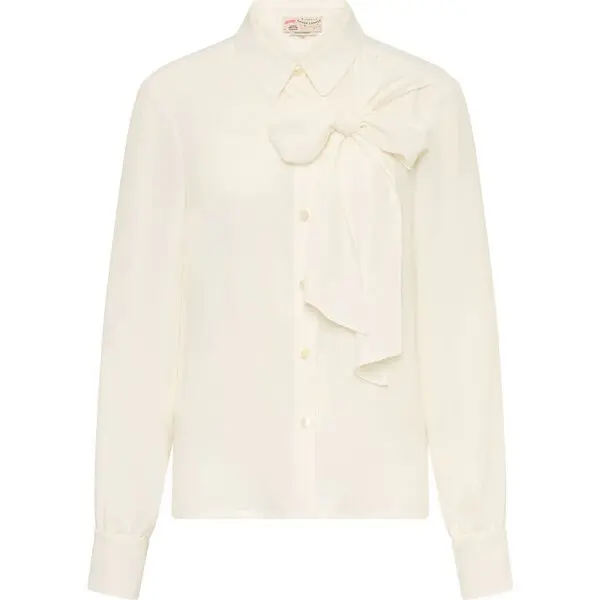 MAISON COMMON Long Sleeve Blouse With Bow Detail