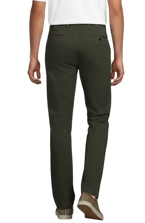 LANDS' END Knockabout Comfort Waist Classic Straight Fit Chino Pant - Forest Moss