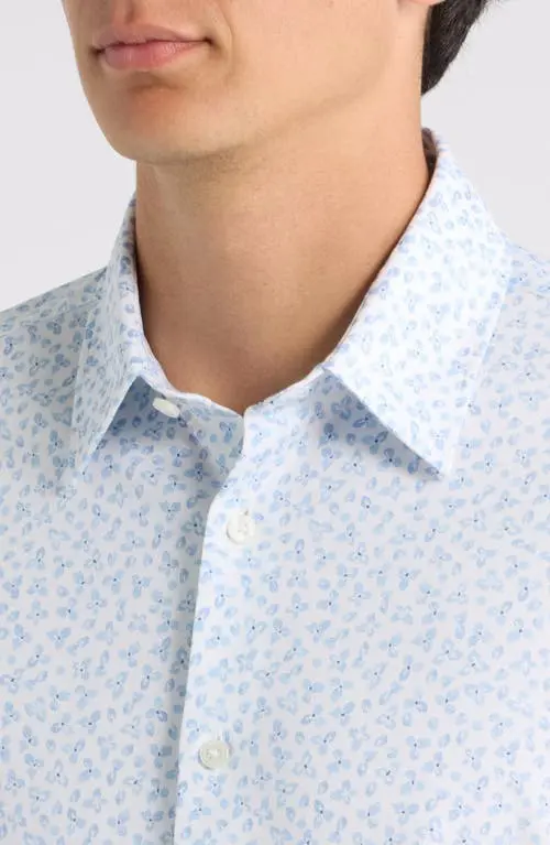 BOSS Roan Performance Slim Fit Print Shirt