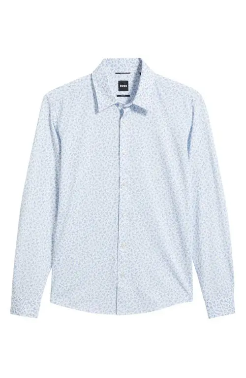 BOSS Roan Performance Slim Fit Print Shirt