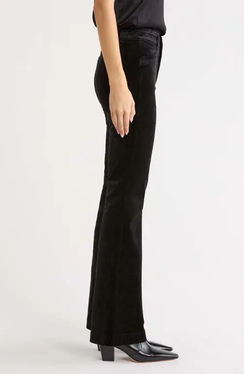 Paige Laurel Canyon Velvet High Waist Flare Leg Jeans