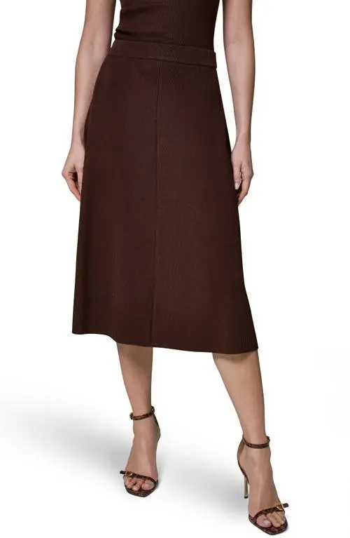 Donna Karan New York Midi Sweater Skirt - Canyon
