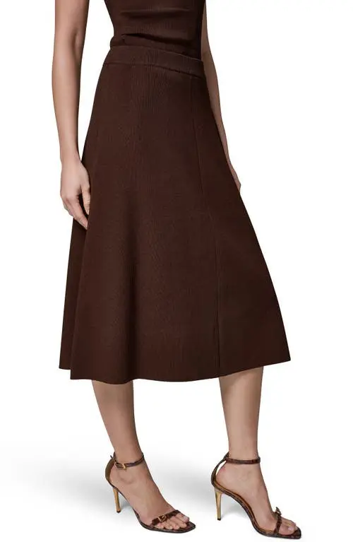 Donna Karan New York Midi Sweater Skirt - Canyon