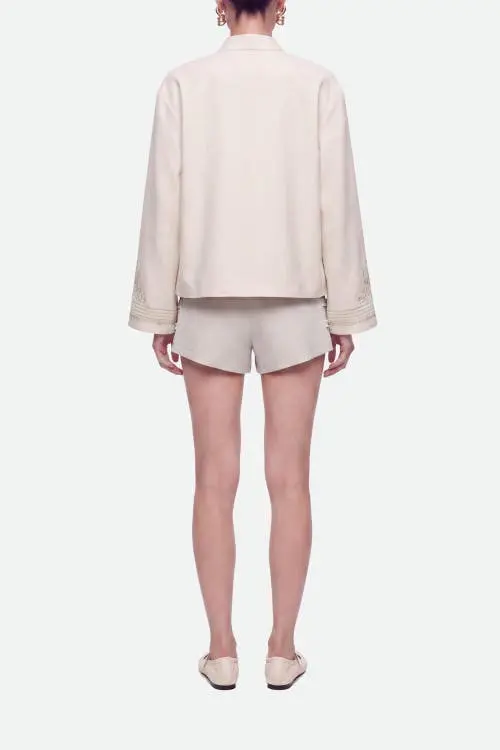 NOCTURNE Embroidery Detail Oversized Jacket