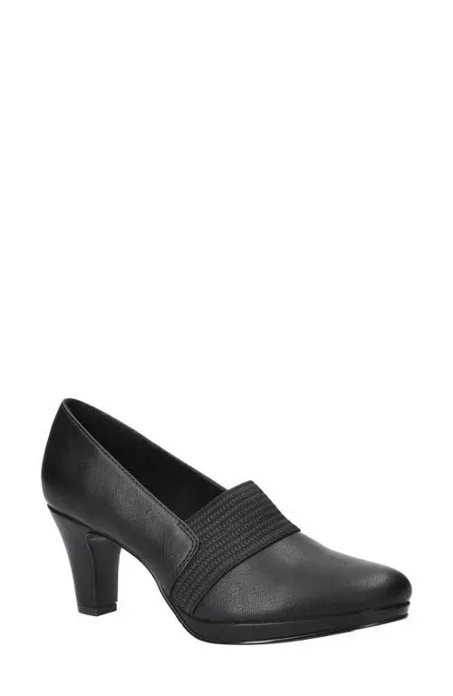 EASY WORKS BY EASY STREET Donya Faux Leather Pump - Black