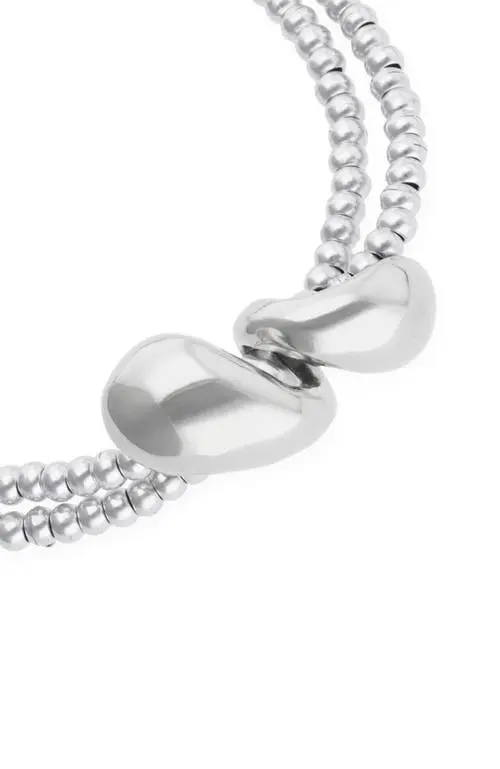 UNODE50 Tone Beaded Necklace With Drop Detail