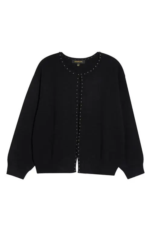 SUGARLIPS Dome Rivet Crewneck Cardigan