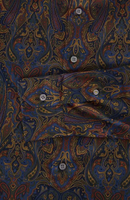 Robert Talbott Reynolds Printed Shirt - Blue Multi