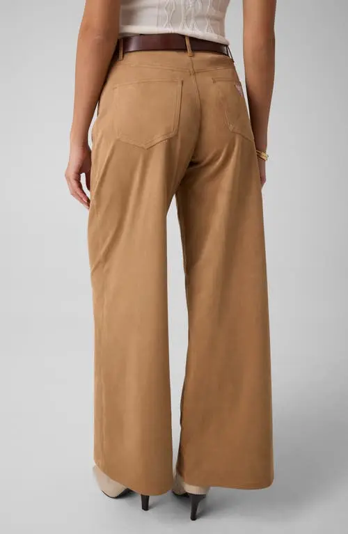 Guess Jennie Faux Suede Wide Leg Pants