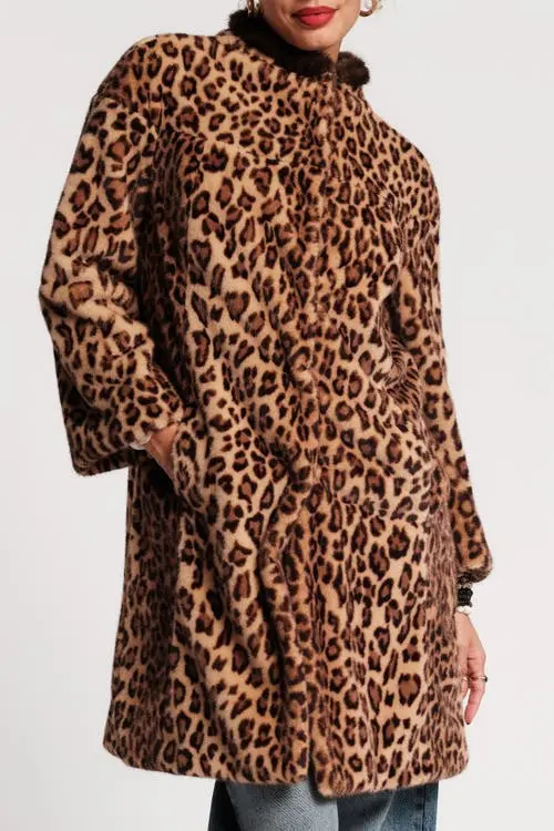 FRANCES VALENTINE Dame Coat Leopard