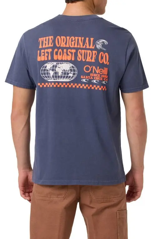 O'Neill Og Reform Vintage Cotton Graphic T-shirt - Nightshadow Blue