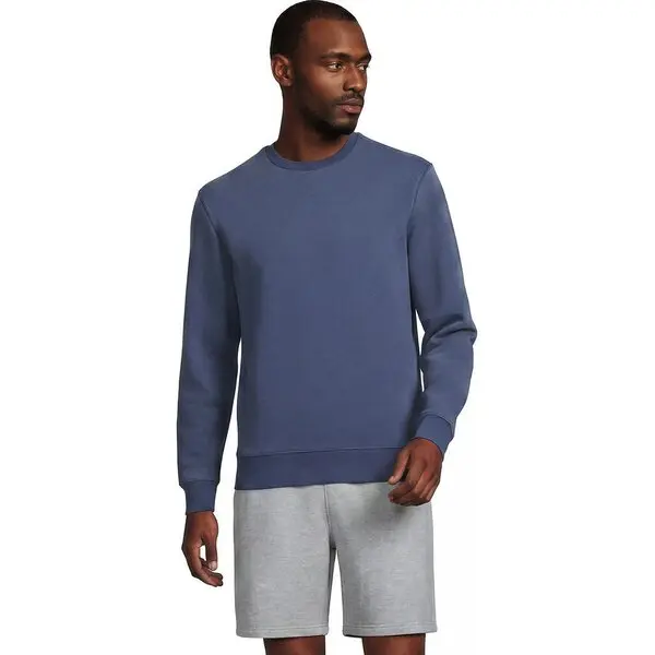 LANDS' END Long Sleeve Serious Sweats Crew Sweatshirt