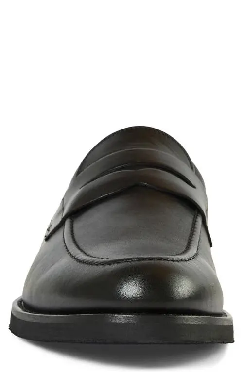 Bruno Magli Delfino Leather Penny Loafer - Black Leather