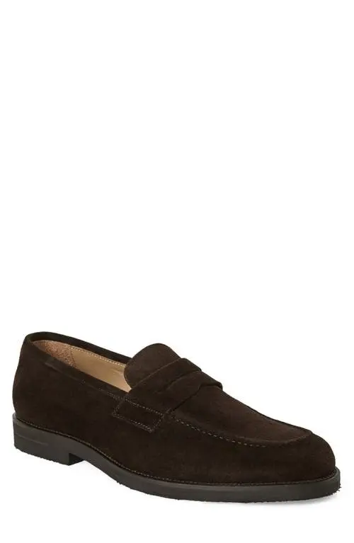Bruno Magli Delfino Leather Penny Loafer - Brown