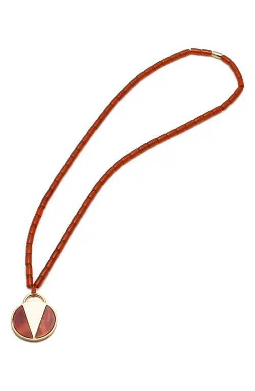 EDDIEBORGO Round Medallion Necklace - Gold