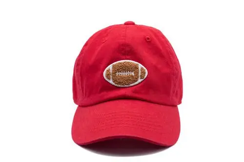 REY TO Z Terry Football Hat Adult - Red