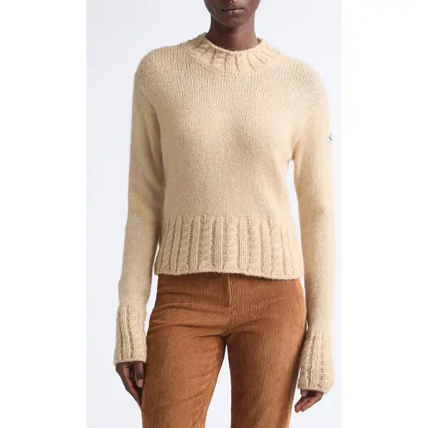 Moncler Alpaca & Wool Blend Crewneck Sweater