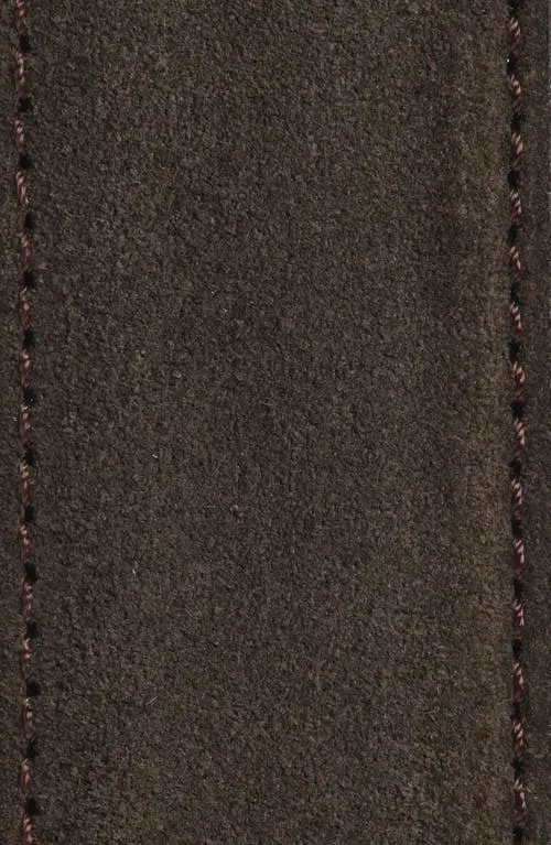 OPEN EDIT Sean Suede Round Buckle Belt