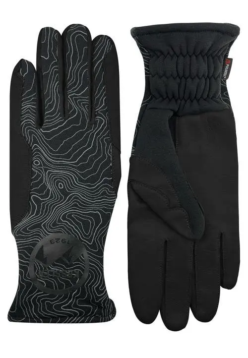 KESSLER Performance Gloves With Leather Palm - Black