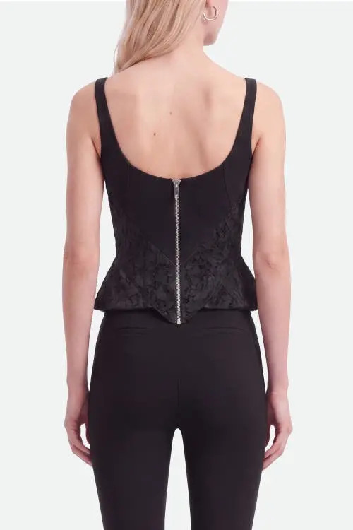 NOCTURNE Boned Sweetheart Bustier Top