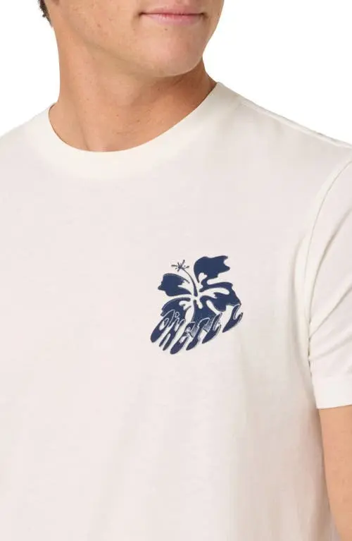 O'Neill Hibis Classic Cotton Graphic T-shirt - Tofu
