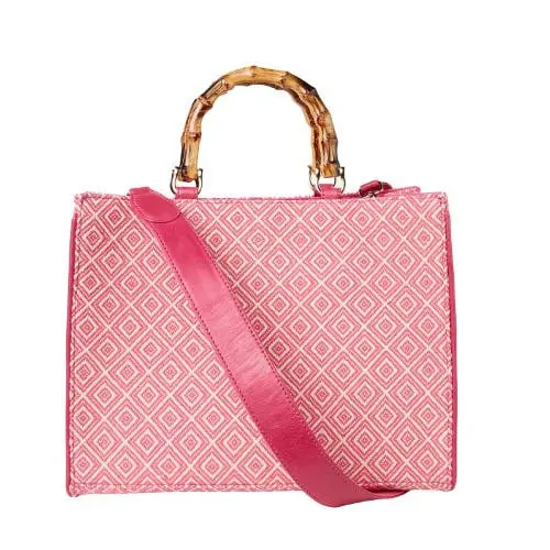 SARAH STEWART The Bernard Denim Tote - Pink