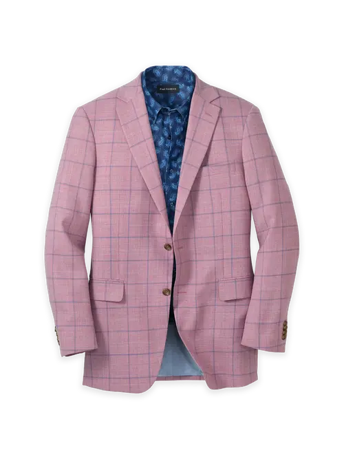 PAUL FREDRICK Wool Single Breasted Notch Lapel Sport Coat
