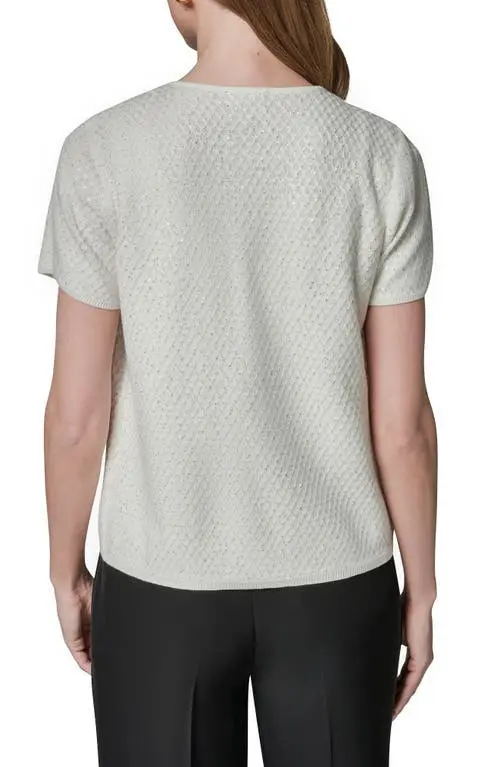 Donna Karan New York Short Sleeve Cardigan