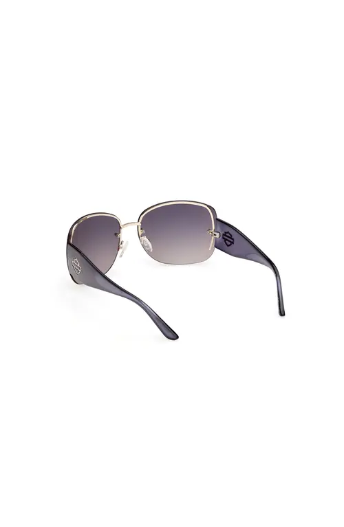 HARLEY-DAVIDSON Rimless Shield Metal Sunglasses