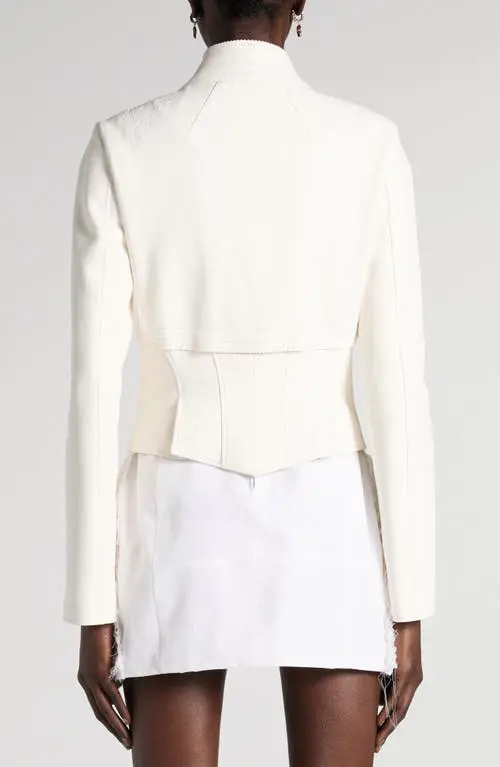 Alexander McQueen Embroidered Leather Jacket