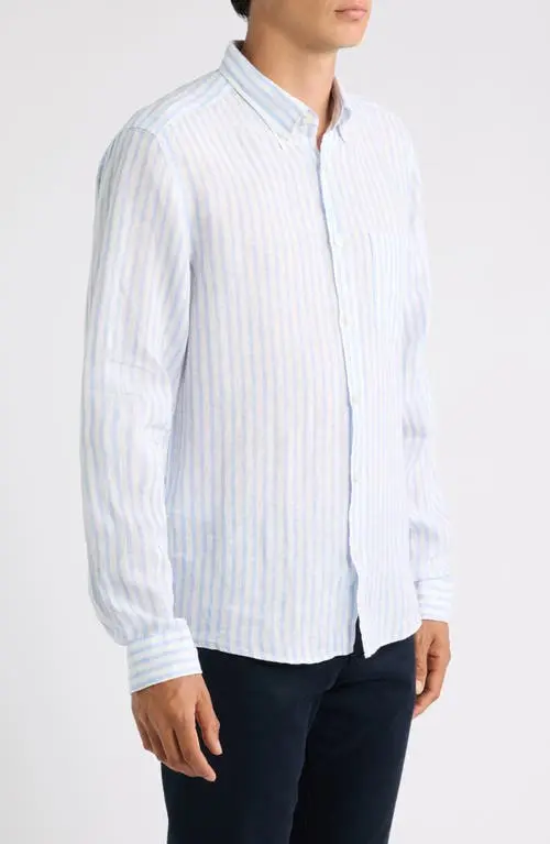 BOSS Liam Striped Linen Shirt