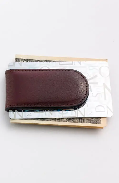 Bosca Leather Money Clip