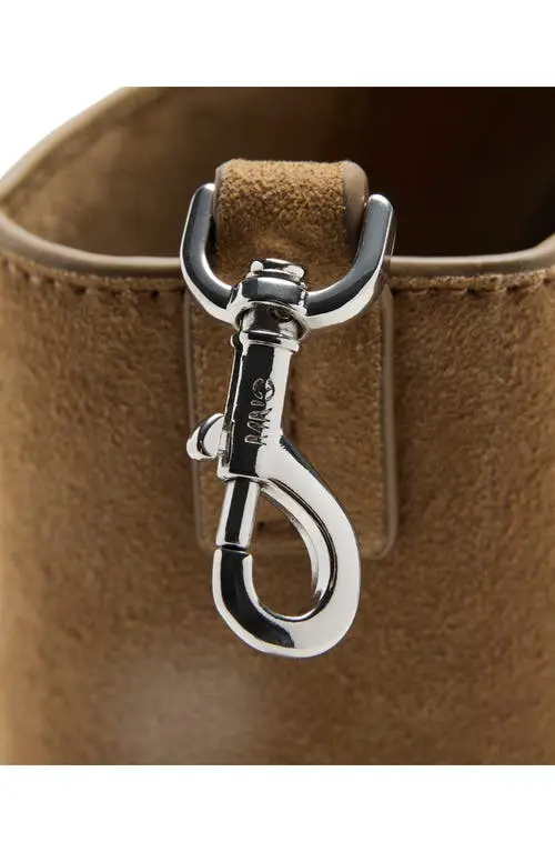 Mango Leather Shopper Tote