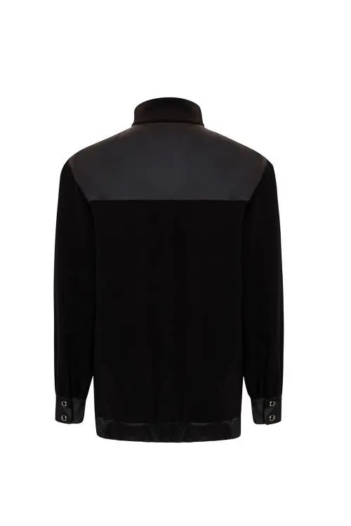 EXQUISE Stone Embellished Regular Knit Jacket