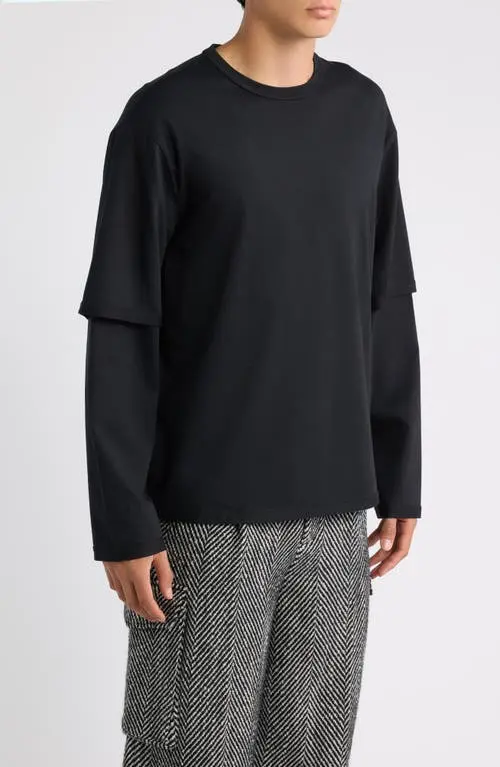 KROST Double Layer Long Sleeve Stretch Cotton T-shirt