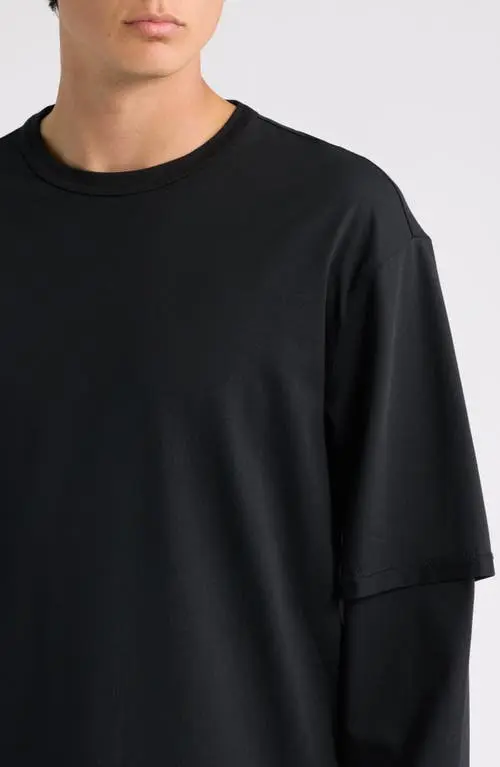 KROST Double Layer Long Sleeve Stretch Cotton T-shirt