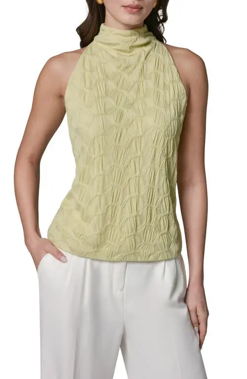 Donna Karan New York Texture Mock Neck Top - Citruss