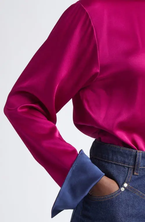 Stella McCartney Tie Back Satin Top