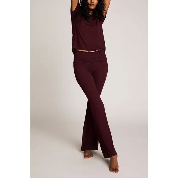 NEGATIVE UNDERWEAR Whipped Roll Down Pant - Garnet