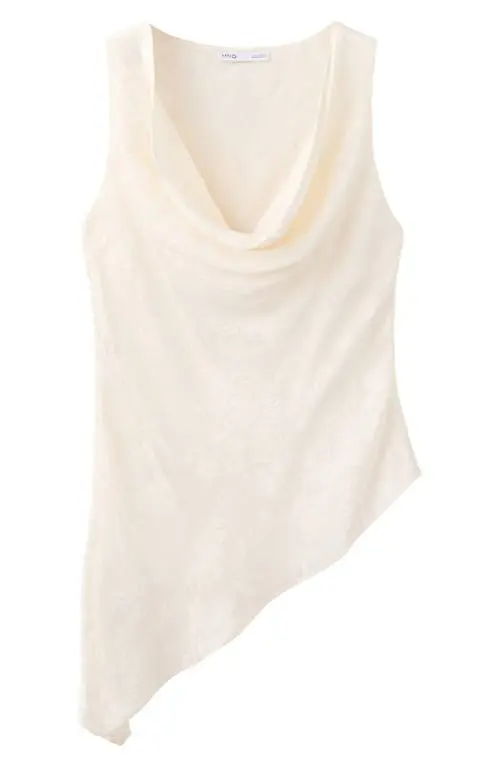 Mango Mara Jacquard Asymmetric Top