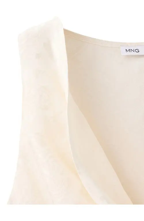 Mango Mara Jacquard Asymmetric Top