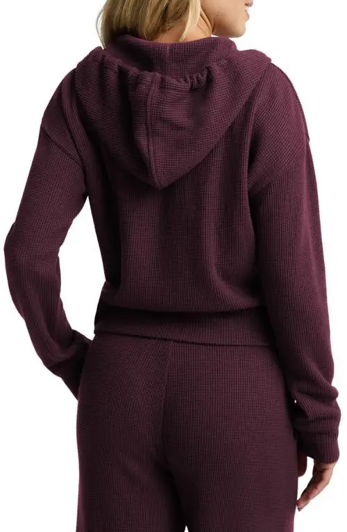 Beyond Yoga Rest Day Waffle Full Zip Hoodie