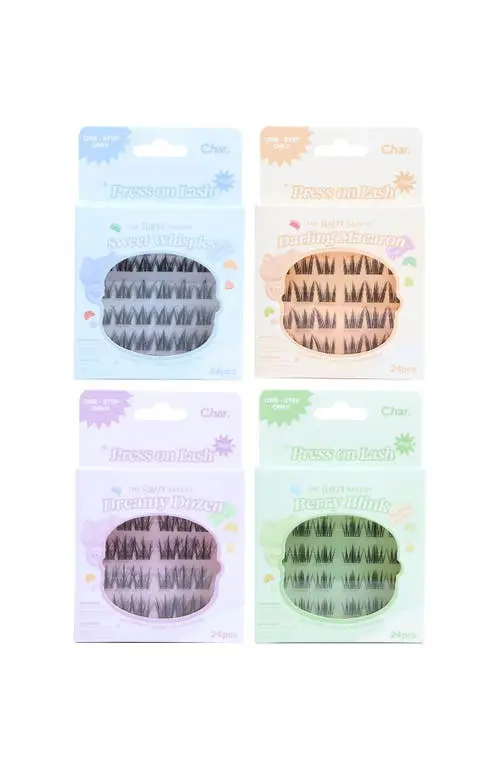 CHAR COSMETICS The Sweet Treats Bundle Of Fluffy Bakery Collection Pre-glued 24-hour Wear Lashes - Black