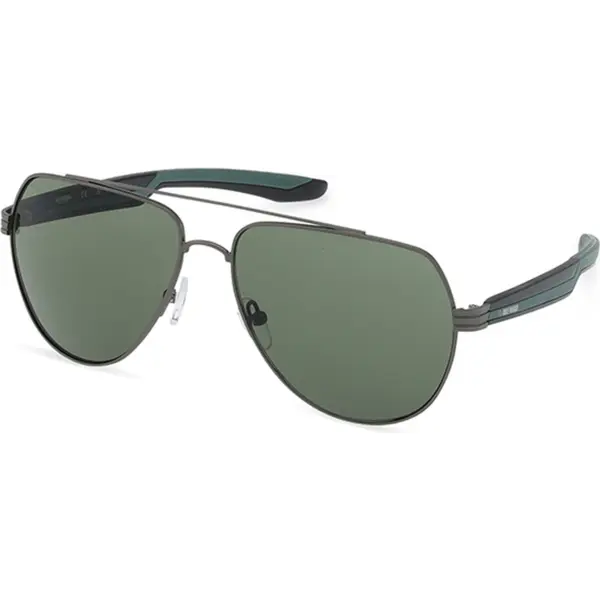 HARLEY-DAVIDSON Metal Aviator Sunglasses - Matte Gunmetal/green