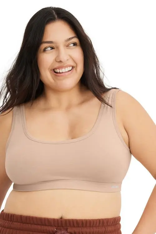 JOCKEY Organic Cotton Stretch Tank Strap Bralette - Light