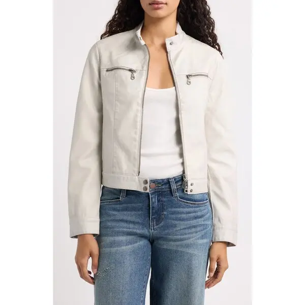 BDG URBAN OUTFITTERS Alexis Faux Leather Moto Jacket