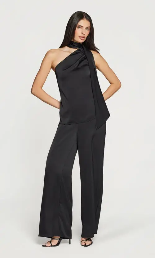 Generation Love Caliope Hammered Scarf Blouse - Black