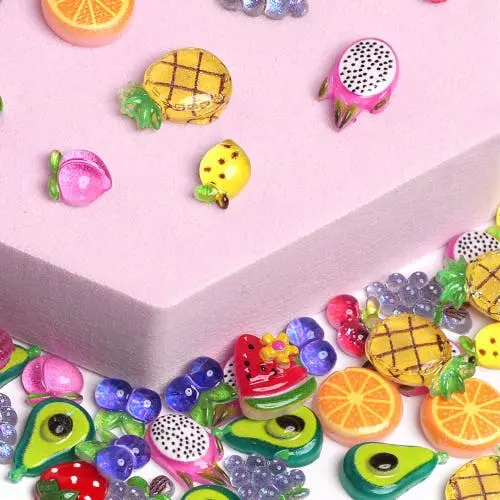 3H NAILS Juicy Fruit120+ Assorted Nail Charms