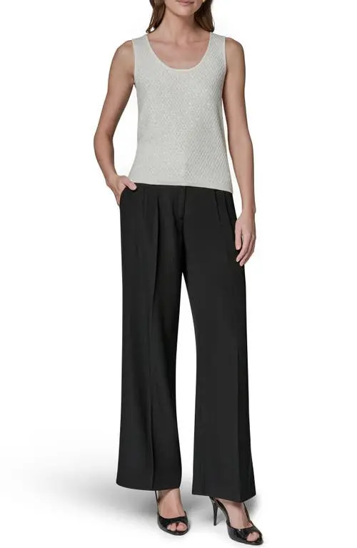 Donna Karan New York Novelty Sequin Scoop Neck Cotton Blend Camisole